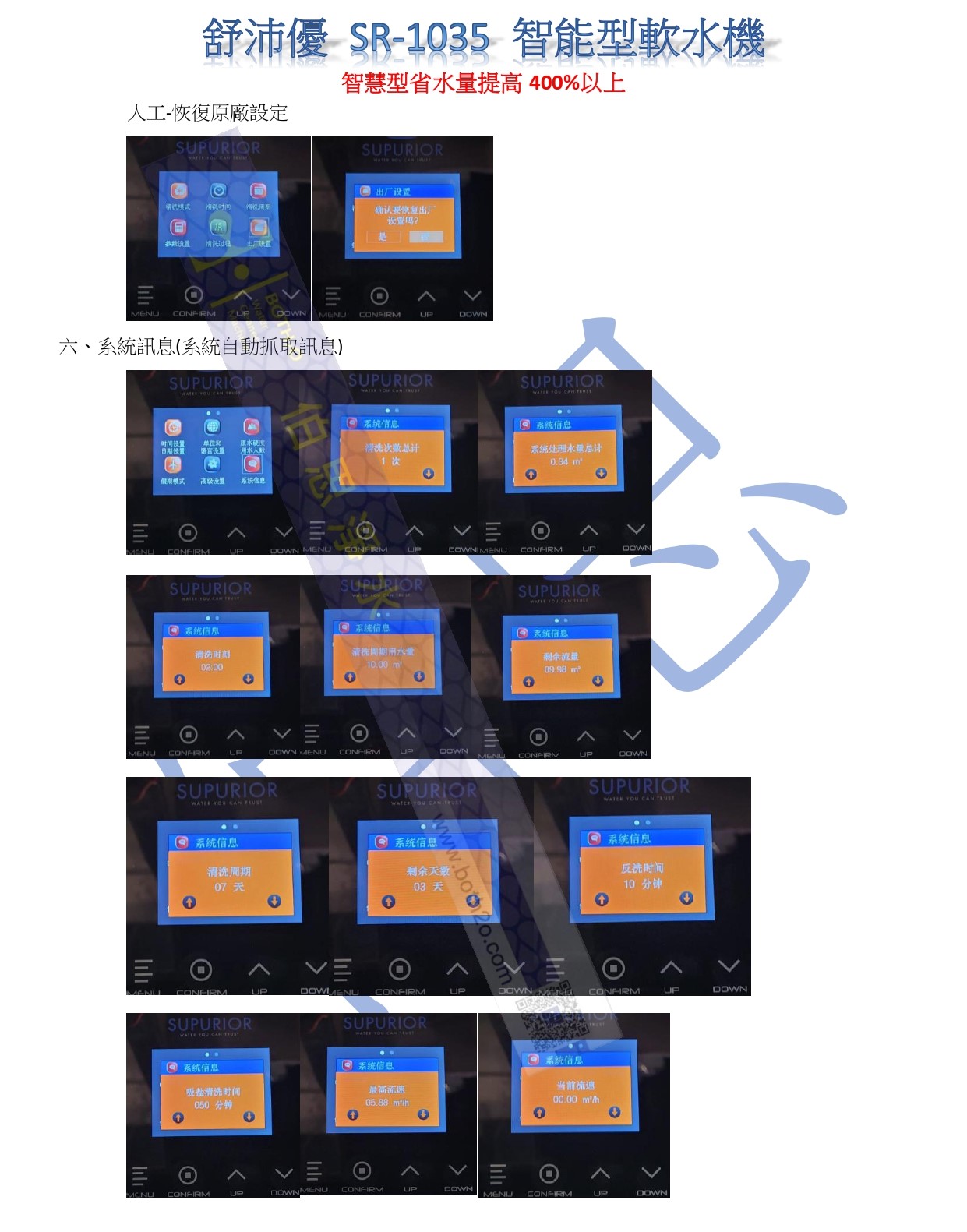 伯思淨水-舒沛優操作說明